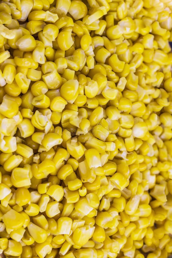 Corn Grains Close-up, Top View Stock Image - Image of flakes, farm ...