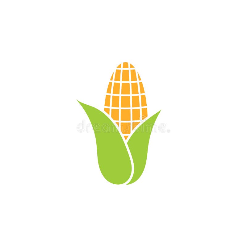 Corn symbol icon stock vector. Illustration of maize - 86480578