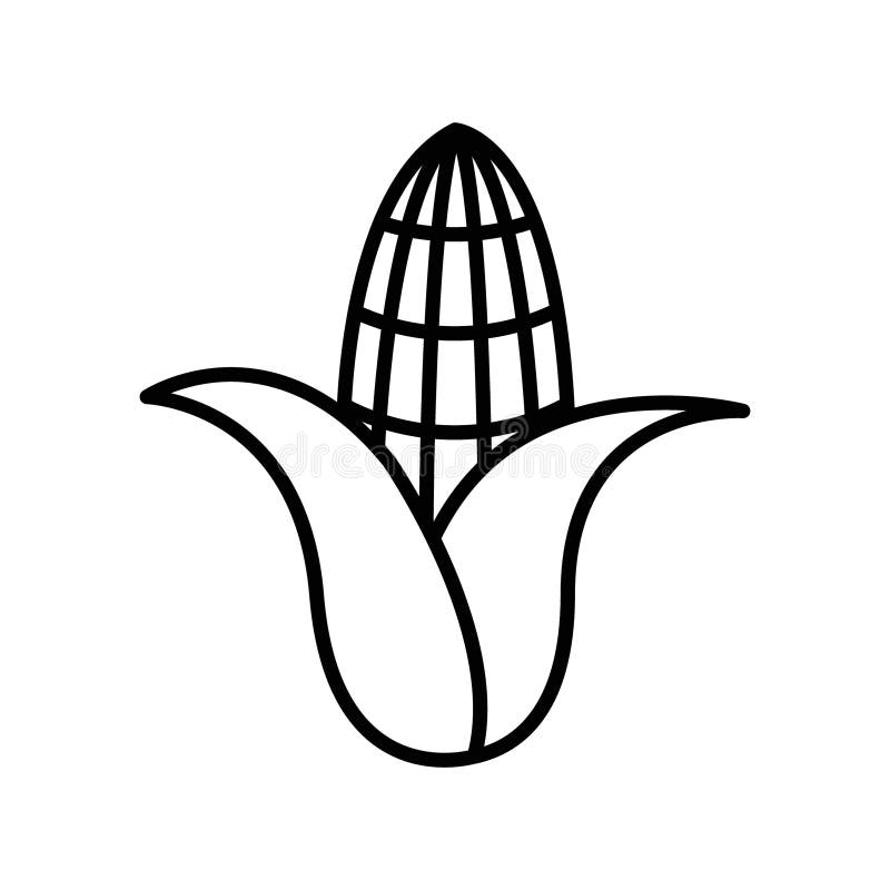 Corn Icon Perfect for Agriculture and Food Production Illustrations ...