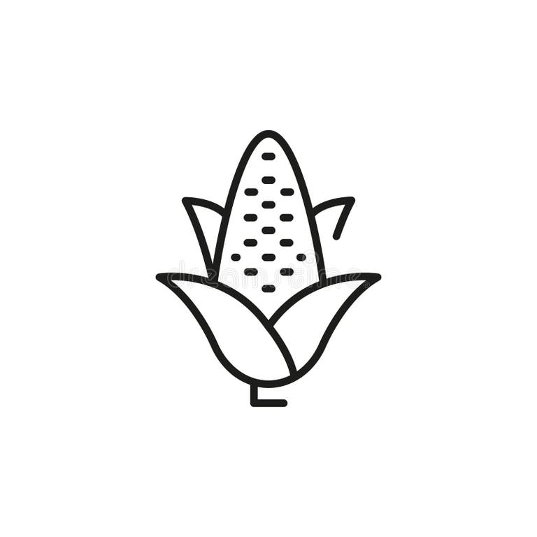 Corn Icon stock vector. Illustration of corn, produce - 322429484