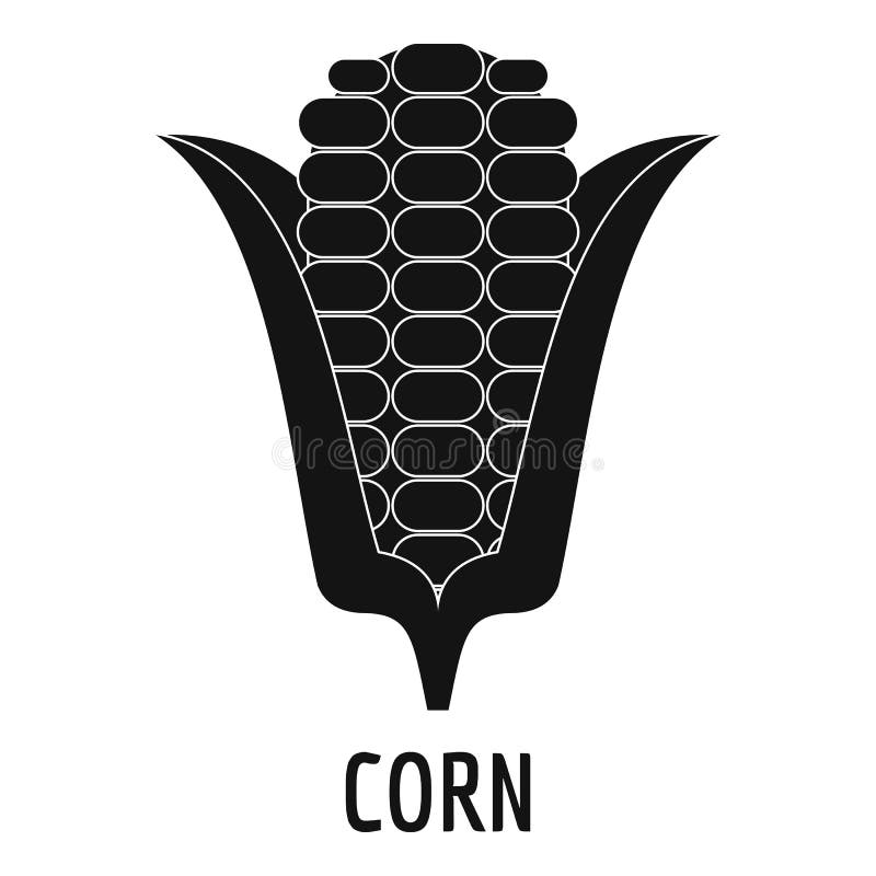 Corn icon, simple style. stock illustration. Illustration of fresh ...