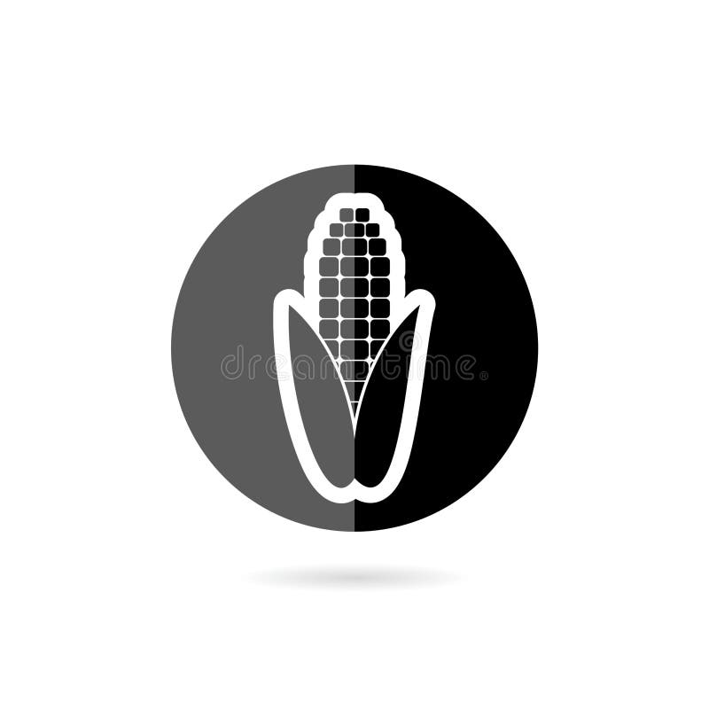 Corn Icon Symbol Logo, Circle Icon Stock Vector - Illustration of ...