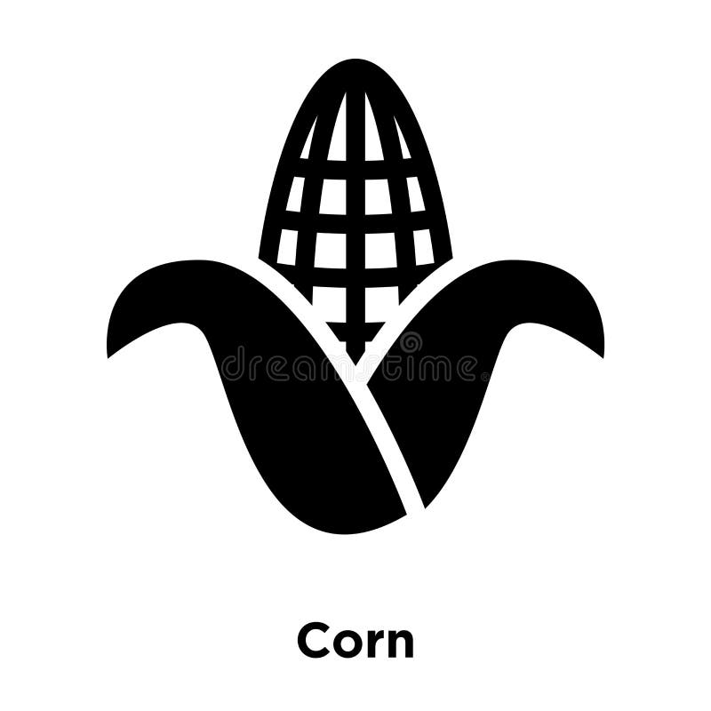 Corn Icon Vector Sign and Symbol Isolated on White Background, Corn ...