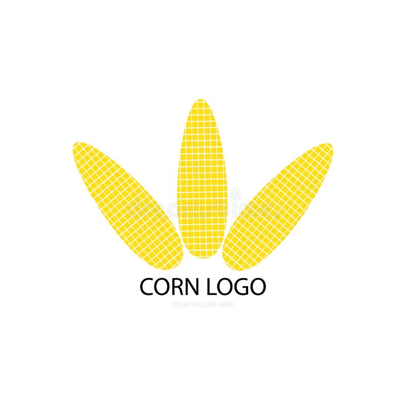 Corn Illustration Icon Logo Vector Stock Vector - Illustration of rice ...