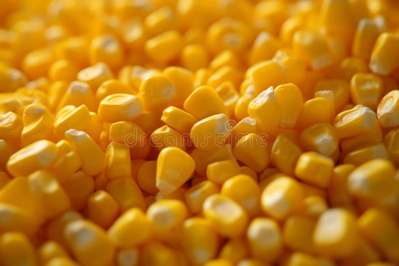 Corn Kernels Closeup Highlighting the Texture Stock Illustration ...