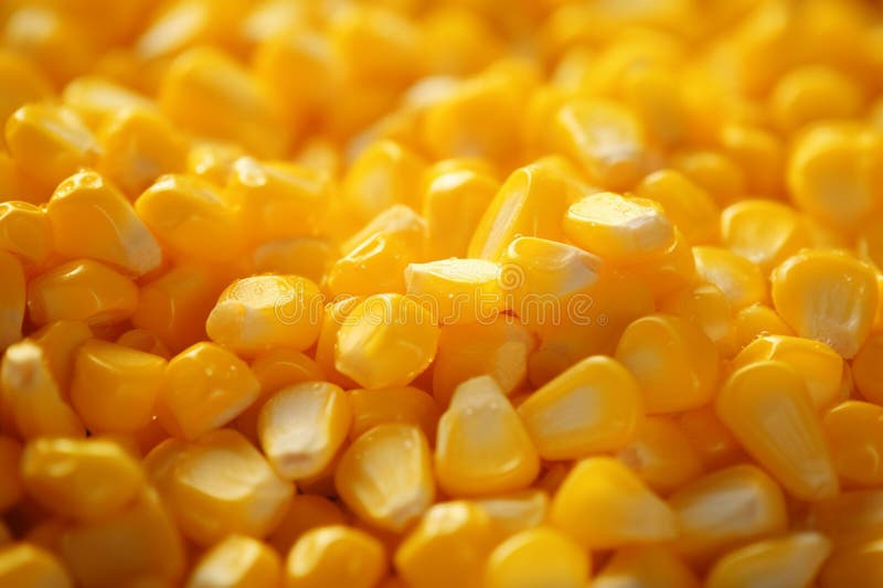 Corn Kernels Closeup Highlighting the Texture Stock Illustration ...