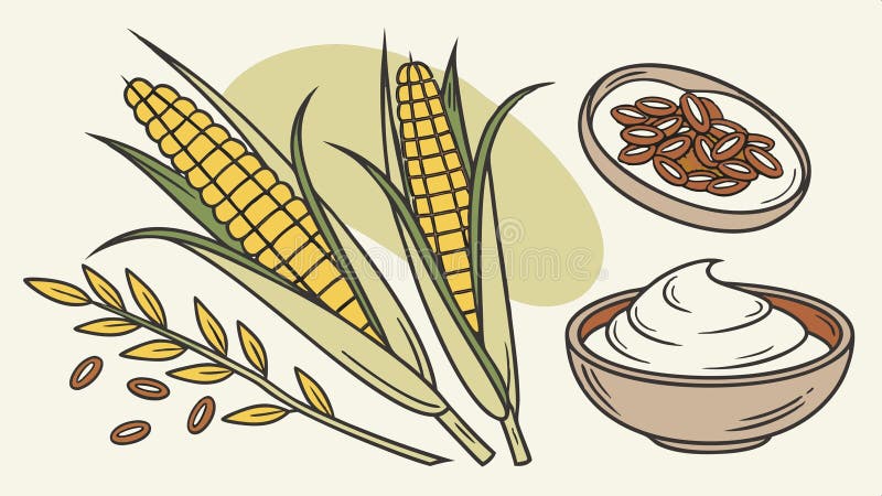 Corn Kernels and Cream, Food Ingredients, Cooking Components, Recipe ...