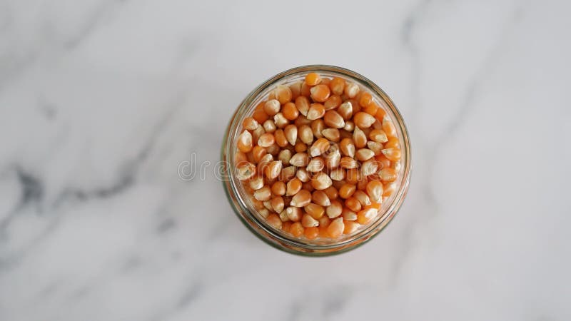 Corn Kernels for Making Popcorn in Glass Jar, Simple Ingredients ...
