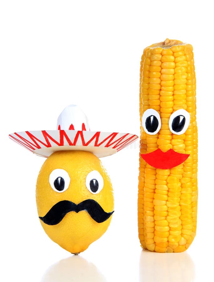 Corn Cob with Mustache and Mustache on it S Head. Generative AI Stock ...