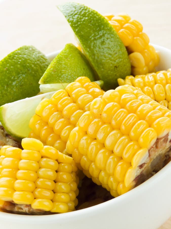 Corn and lime stock photo. Image of macro, closeup, food - 15735342