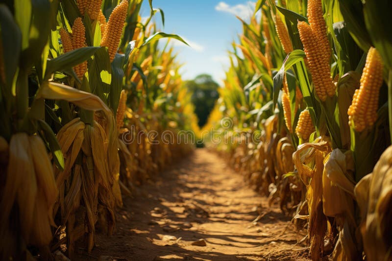 Corn Lines Used To Spread Cr Stock Illustration - Illustration of ...