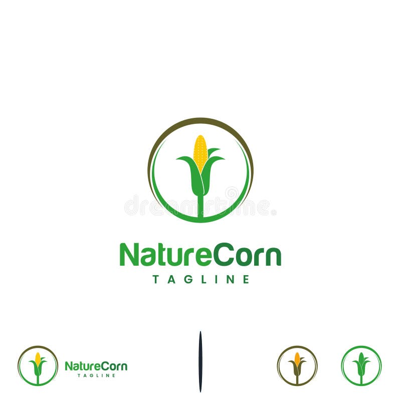 Corn Logo Design Icon Template, Corn Tree Logo Modern Stock Vector ...