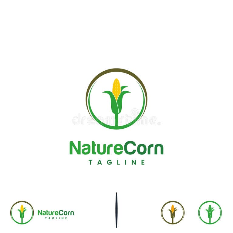 Corn Logo Design Icon Template, Corn Tree Logo Modern Stock Vector ...