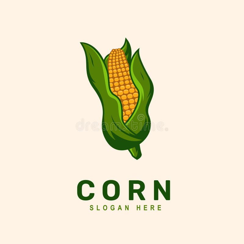 Corn Logo Design Template Vector Stock Vector - Illustration of label ...