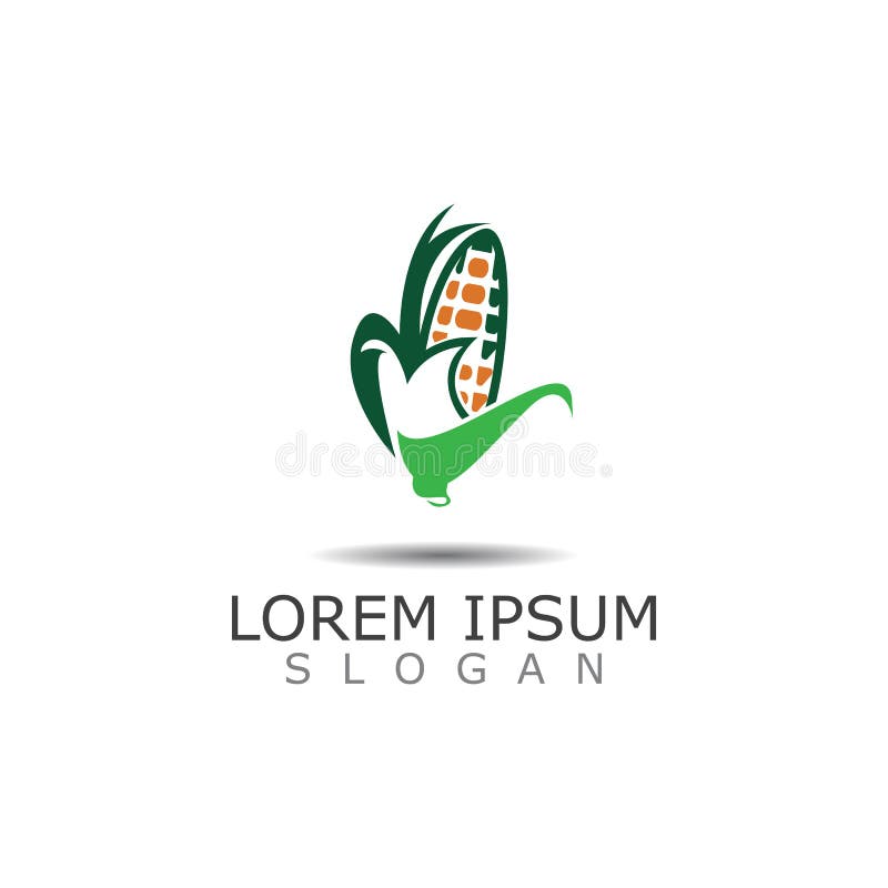 Corn Logo Design, Theme,farming Template Nature Illustration Stock ...