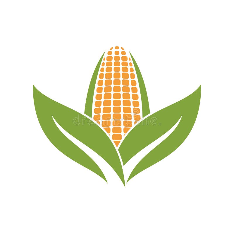 Corn Logo Illustration Vector Stock Vector - Illustration of green ...