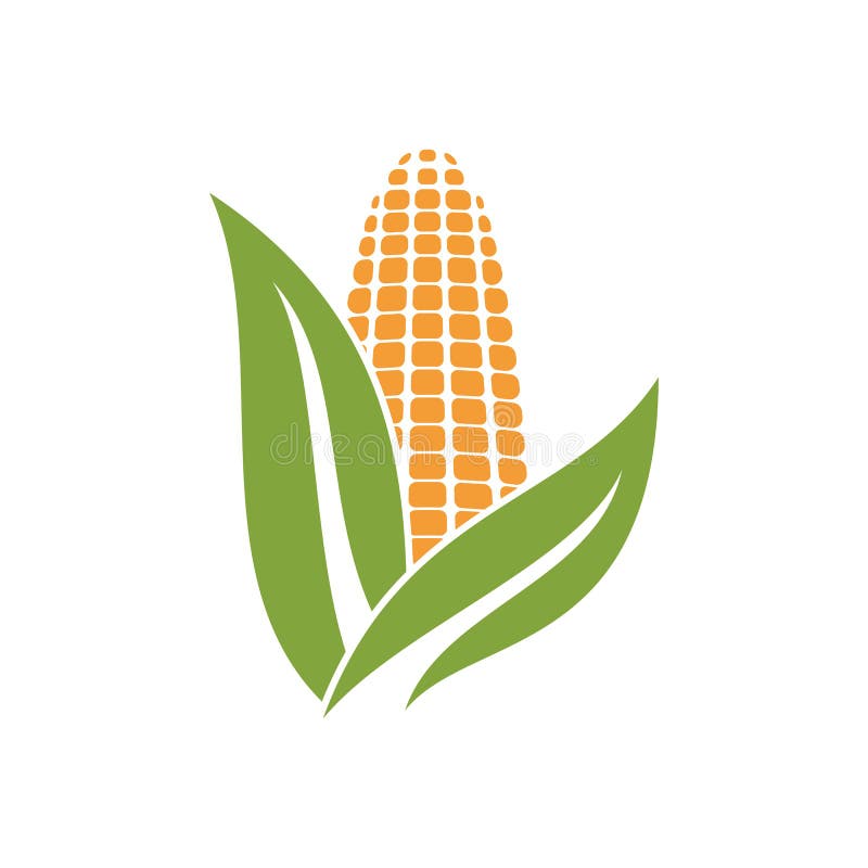 Corn Logo Illustration Vector Stock Vector - Illustration of nature ...
