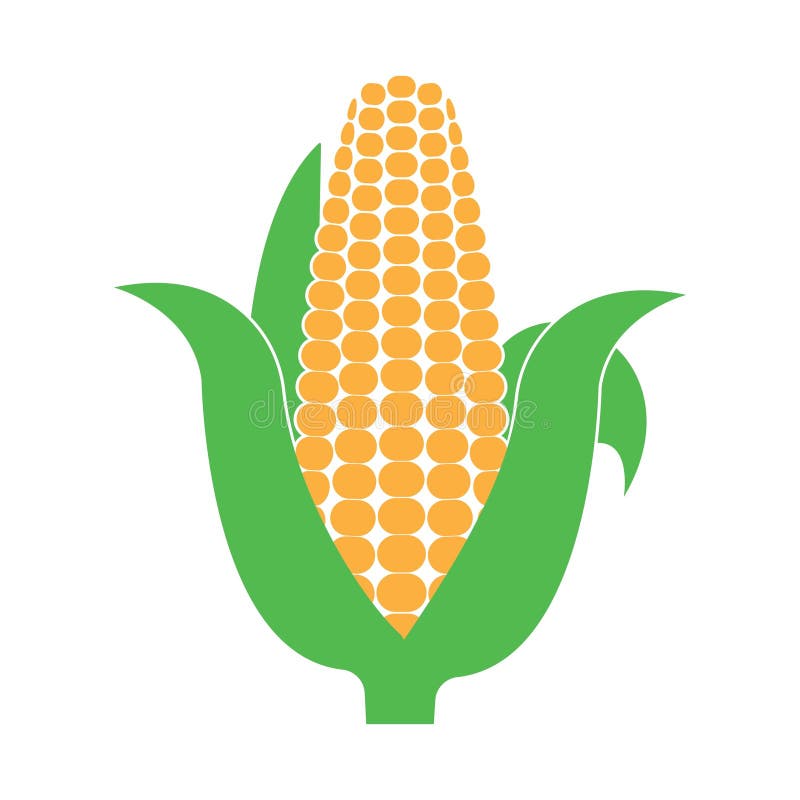 Corn Logo Illustration Vector Flat Design Stock Illustration ...