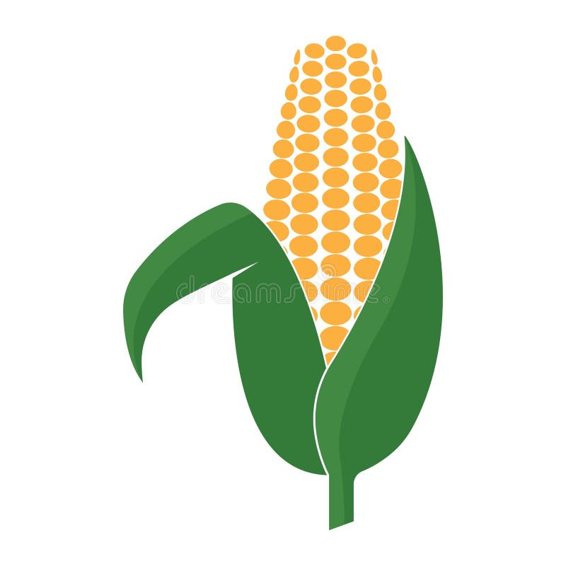 Corn Logo Illustration Vector Flat Design Stock Illustration ...