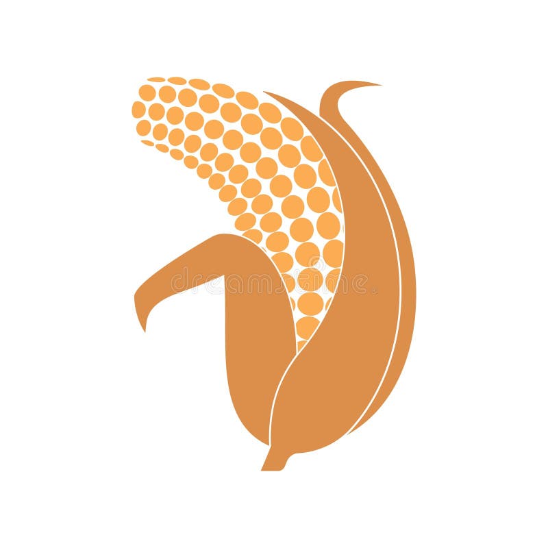 Corn Logo Illustration Vector Flat Design Stock Illustration ...