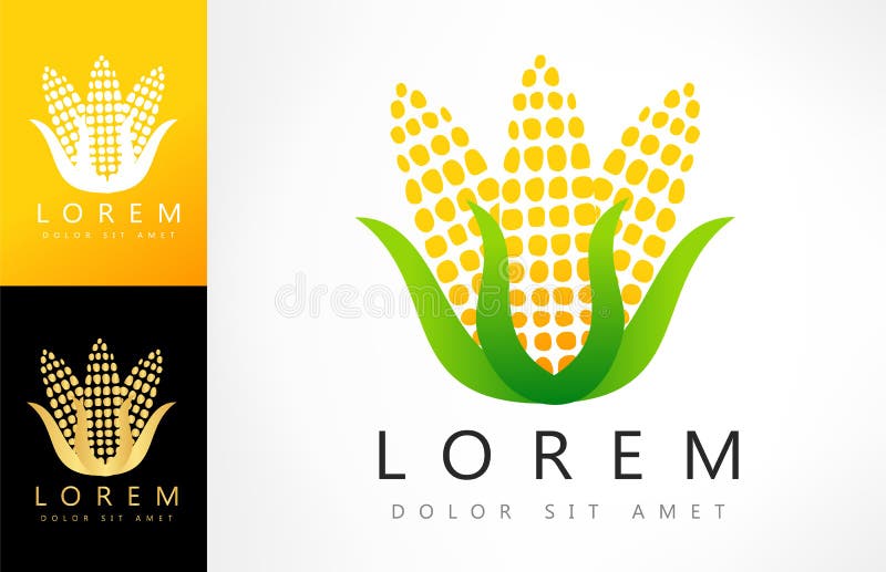 Corn logo vector. stock vector. Illustration of natural - 116103241