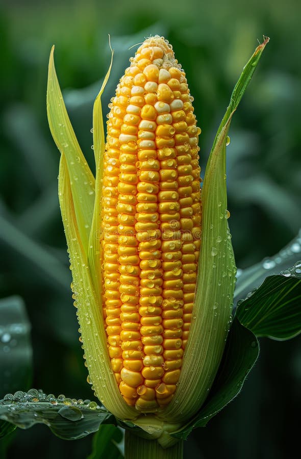 Corn or Maize is Annual Plant of the Grass Family Stock Image - Image ...