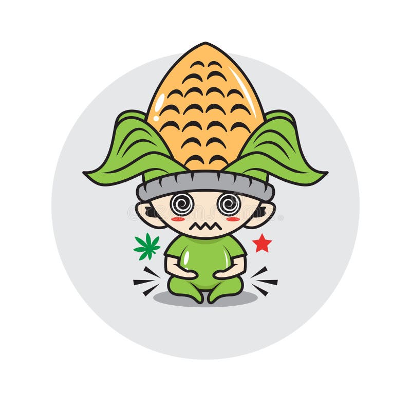 Corn Mascot Character Cute 07 Stock Vector - Illustration of kids ...