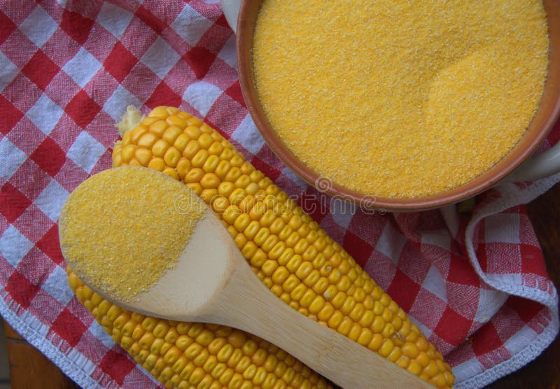 Corn meal stock image. Image of table, nutrition, biological - 16052363