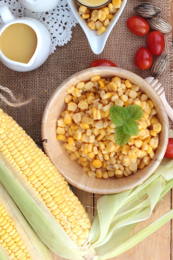 Corn Milk and Fresh Sweet Corn Juice Delicious. Stock Photo - Image of ...