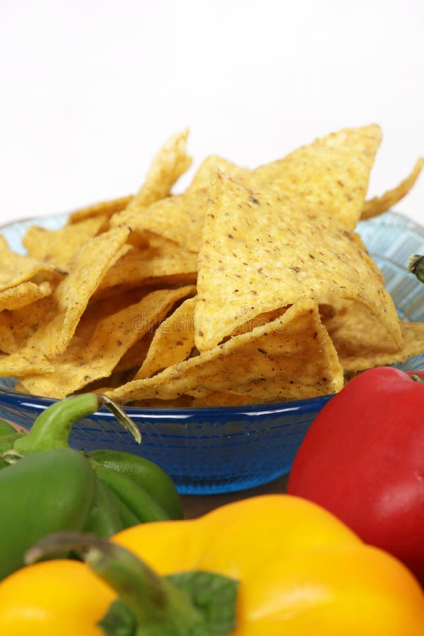Corn nachos stock photo. Image of salty, bellpeppers - 69076972