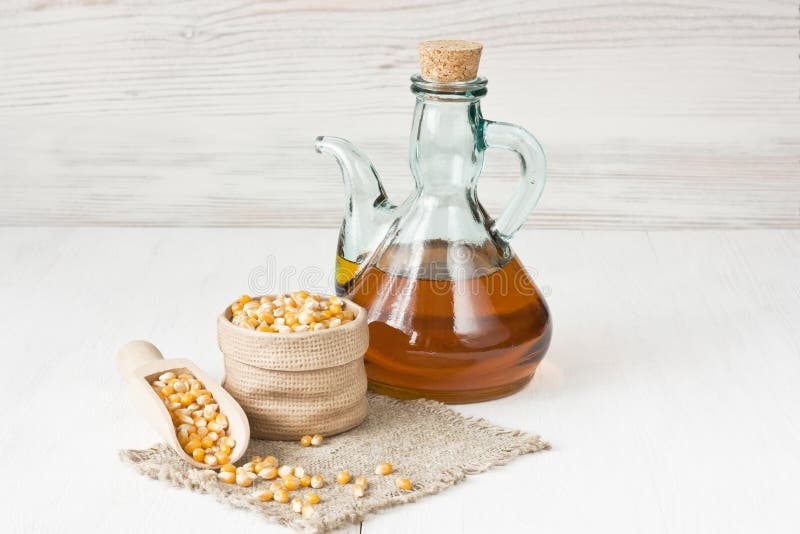 Corn oil in glass pitcher stock photo. Image of cooking - 123943298
