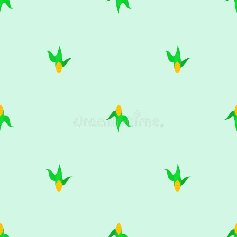 Corn Pattern Seamless. Baby Fabric Texture Stock Vector - Illustration ...