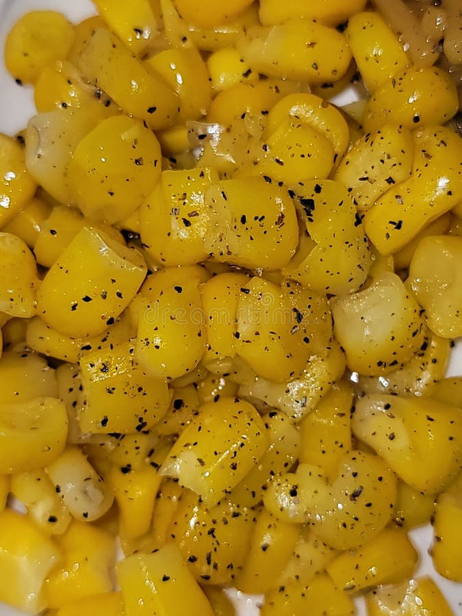 Corn with pepper stock image. Image of maize, vegertable - 291555311