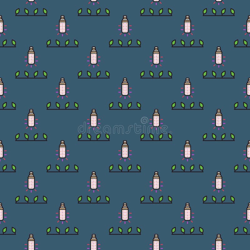 Corn Phytolamp Vector Grow Led Light Bulb Colored Seamless Pattern Stock Vector - Illustration ...