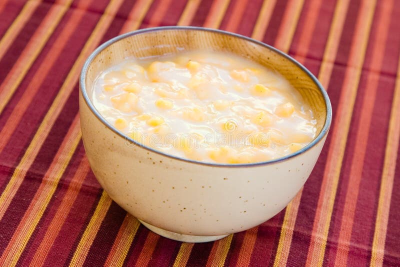 Corn Porridge Caribbean Style Stock Image - Image of delicious, dining ...