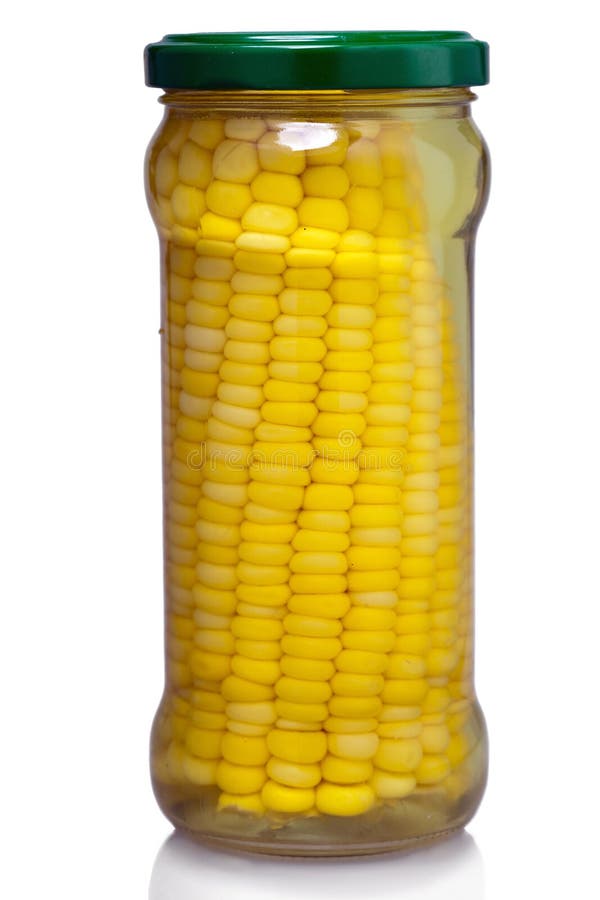 The Corn Preserved in a Glass Jar Stock Photo - Image of conserved ...