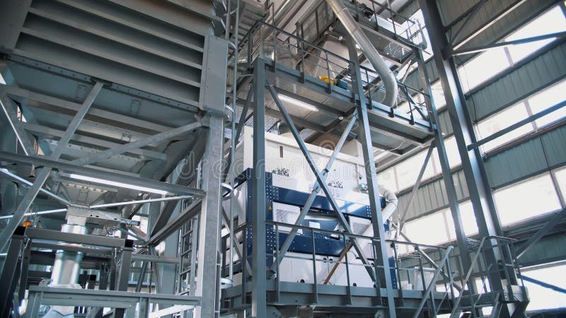 Corn. Processing Factory. Enterprise Premises, Industrial Production ...