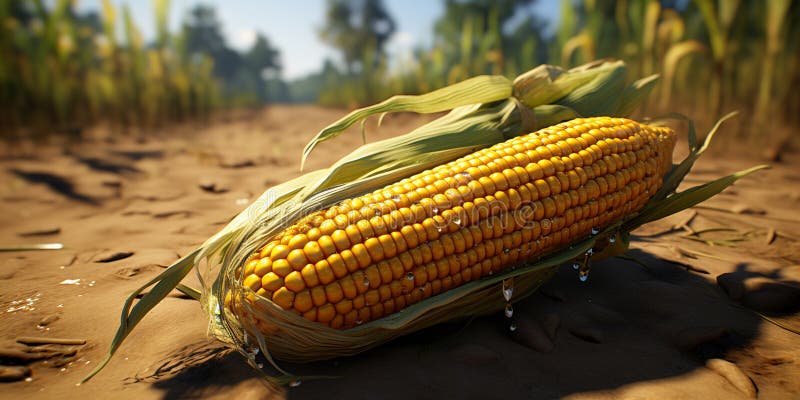 Corn for Processing into Fodder Realistic Stock Photo - Image of ...