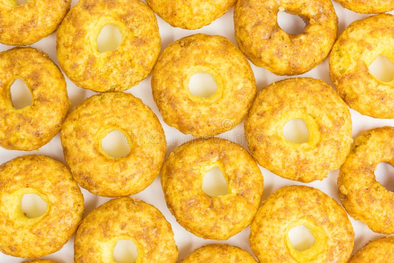 Corn puff donuts stock image. Image of puffed, crunchy - 171761295