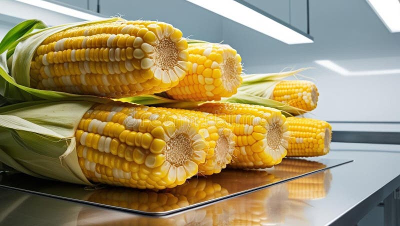 "Corn Research in a Laboratory" Stock Illustration - Illustration of ...