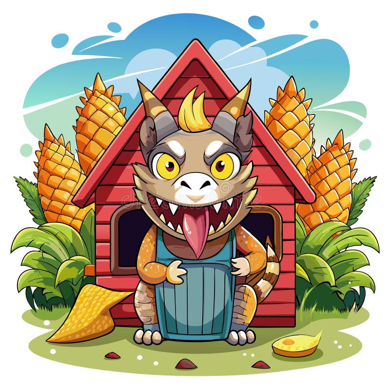 Corn Rex Cat Indignant Cries House Vector Stock Illustration ...