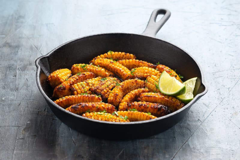 Corn Ribs Vegan Vegetarian Plant Based Food Concept Stock Image - Image ...