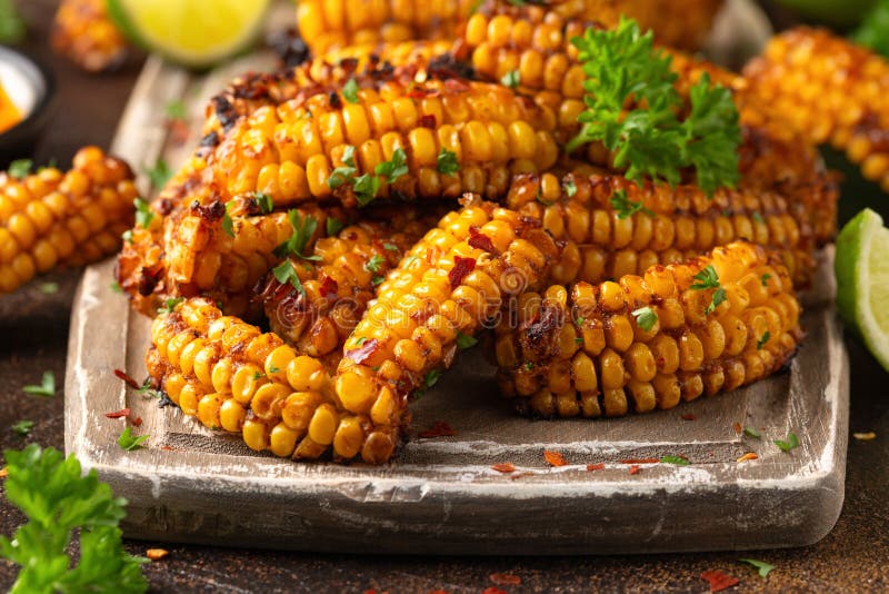 Corn Ribs Vegan Vegetarian Plant Based Food Concept Stock Image - Image ...