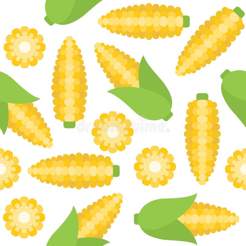 Corn Seamless Pattern for Wallpaper or Wrapping Paper Stock Vector ...
