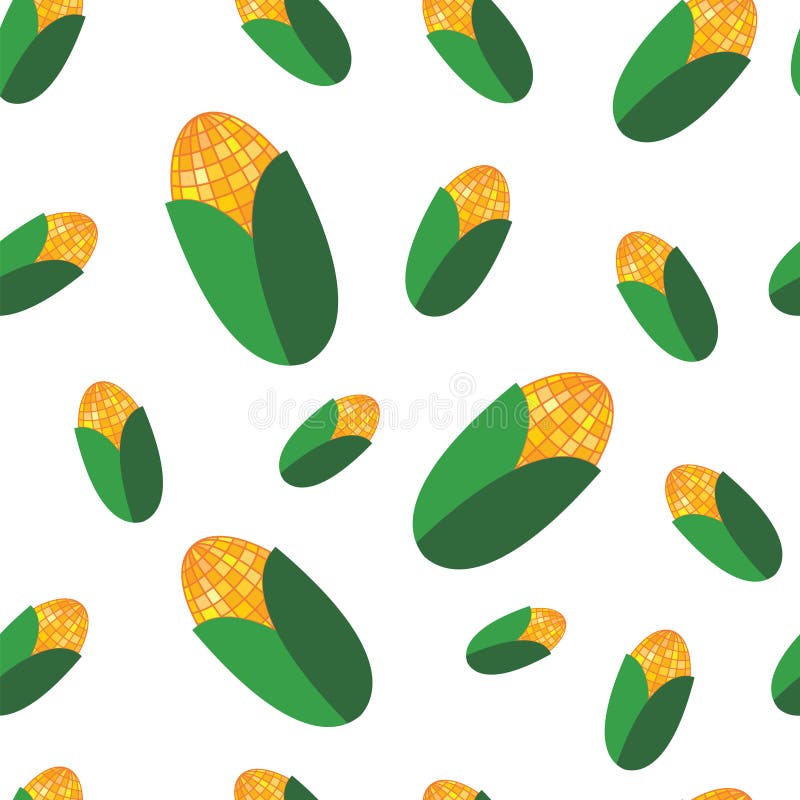 Corn seamless texture stock vector. Illustration of diet - 81118314