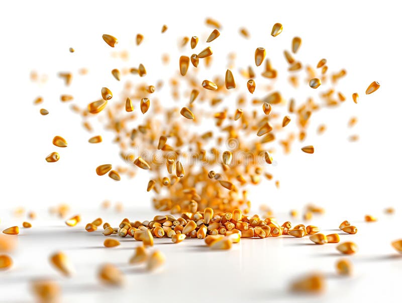 Corn Seeds Vector Cartoon Flat Illustration Isolated on White ...