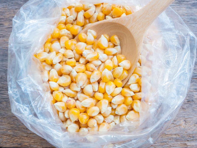 Corn Seeds Mixed Cheese Powder for Making Popcorn Stock Image - Image ...