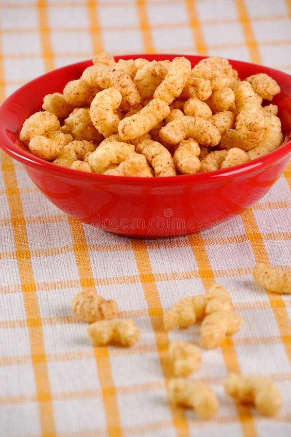 Corn snack with decoration stock photo. Image of cuisine - 12999242