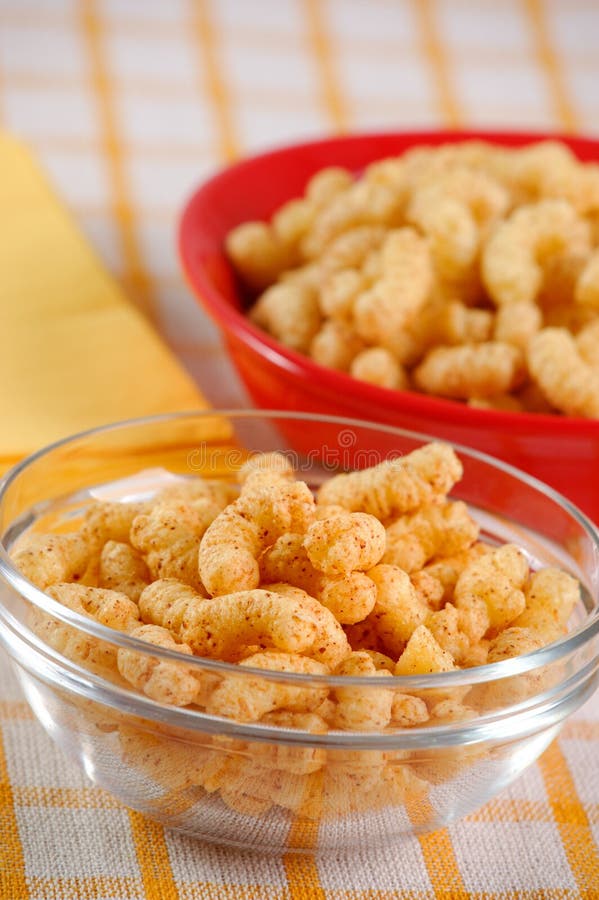 Corn snack with decoration stock image. Image of decoration - 12999263