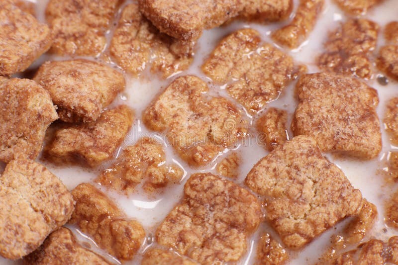 Corn Snacks with Milk Healthy Breakfast Closeup Texture, Background ...